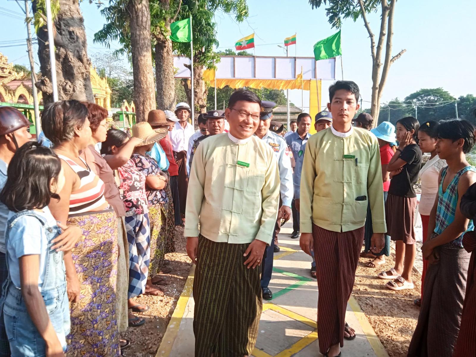 အိမ်မဲမြို့နယ်တွင် ၇၉ နှစ်မြောက် တပ်မတော်နေ့ကို ဂုဏ်ပြုသောအားဖြင့် အပန