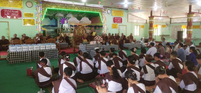 ပုဗ္ဗသီရိမြို့နယ်၊ တပင်ရွှေထီးရပ်ကွက်၊ ဝေနေယျသုခဓမ္မာရုံ၌ ဒုတိယအကြိမ်မြောက် အသံမစဲမဟာပဌာန်းမြတ်ရ