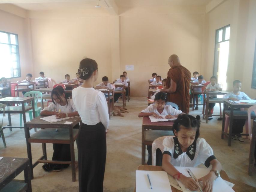 ခမောက်ကြီးမြို့တွင် နွေရာသီဗုဒ္ဓဘာသာယဉ်ကျေးမှု စာမေးပွဲပထမ‌နေ့ စတင်ဖြေဆို Information And