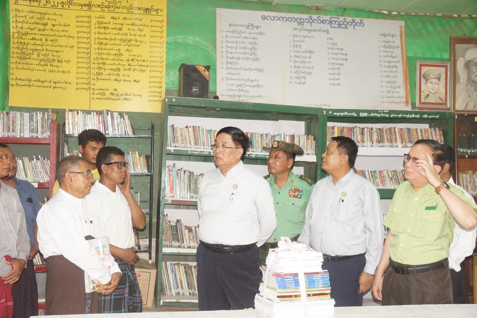 မကွေးတိုင်းဒေသကြီးဝန်ကြီးချုပ် ဦးတင့်လွင် တောင်တွင်းကြီးမြို့နယ်အတွင်းရ