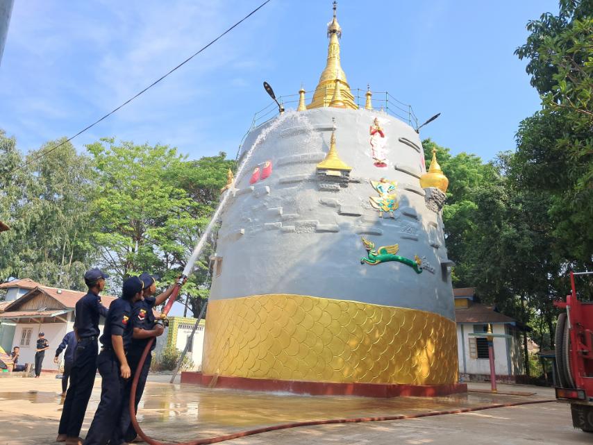 မင်းလှမြို့၌ ၇၈ နှစ်မြောက် မြန်မာနိုင်ငံ မီးသတ်တပ်ဖွဲ့နေ့ အထိမ်းအမှတ
