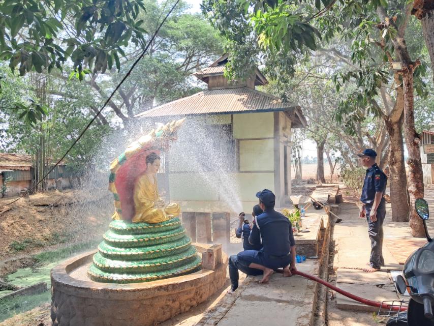 မင်းလှမြို့၌ ၇၈ နှစ်မြောက် မြန်မာနိုင်ငံ မီးသတ်တပ်ဖွဲ့နေ့ အထိမ်းအမှတ