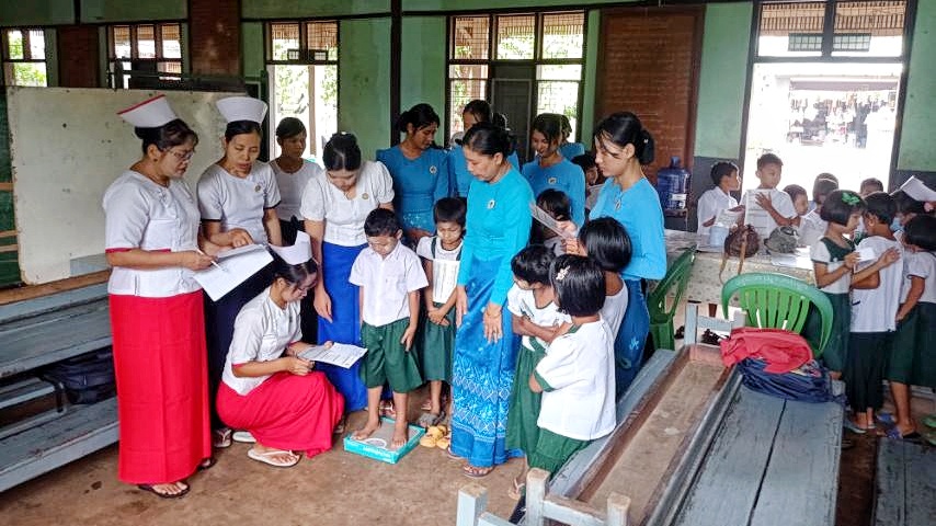 မုဒုံမြို့နယ်တွင် ကျောင်းကျန်းမာရေး အသိပညာပေးဟောပြောပွဲနှင့် ကျန