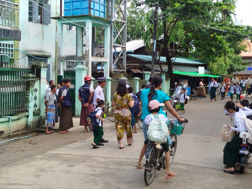 ခရမ်းမြို့နယ်တွင် ယာဉ်လမ်းအန္တရာယ်ကင်းရှင်းစေရေး စစ်ဆေးခြင်းများဆောင်ရ