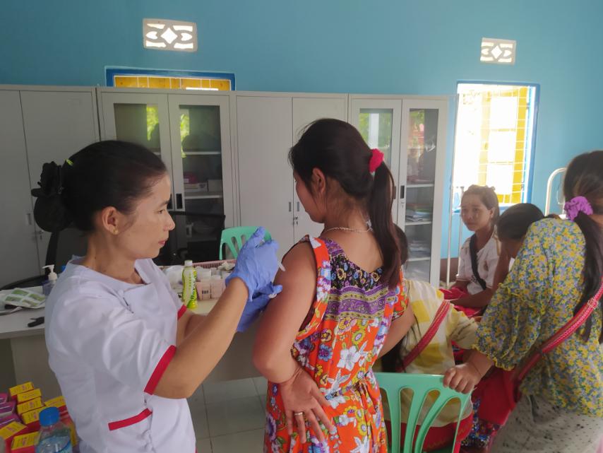 မိုင်းခတ်မြို့တွင် မွေးကင်းစမှ အသက် ၂ နှစ်အောက်ကလေးနှင့် ကိုယ်ဝန်ဆောင