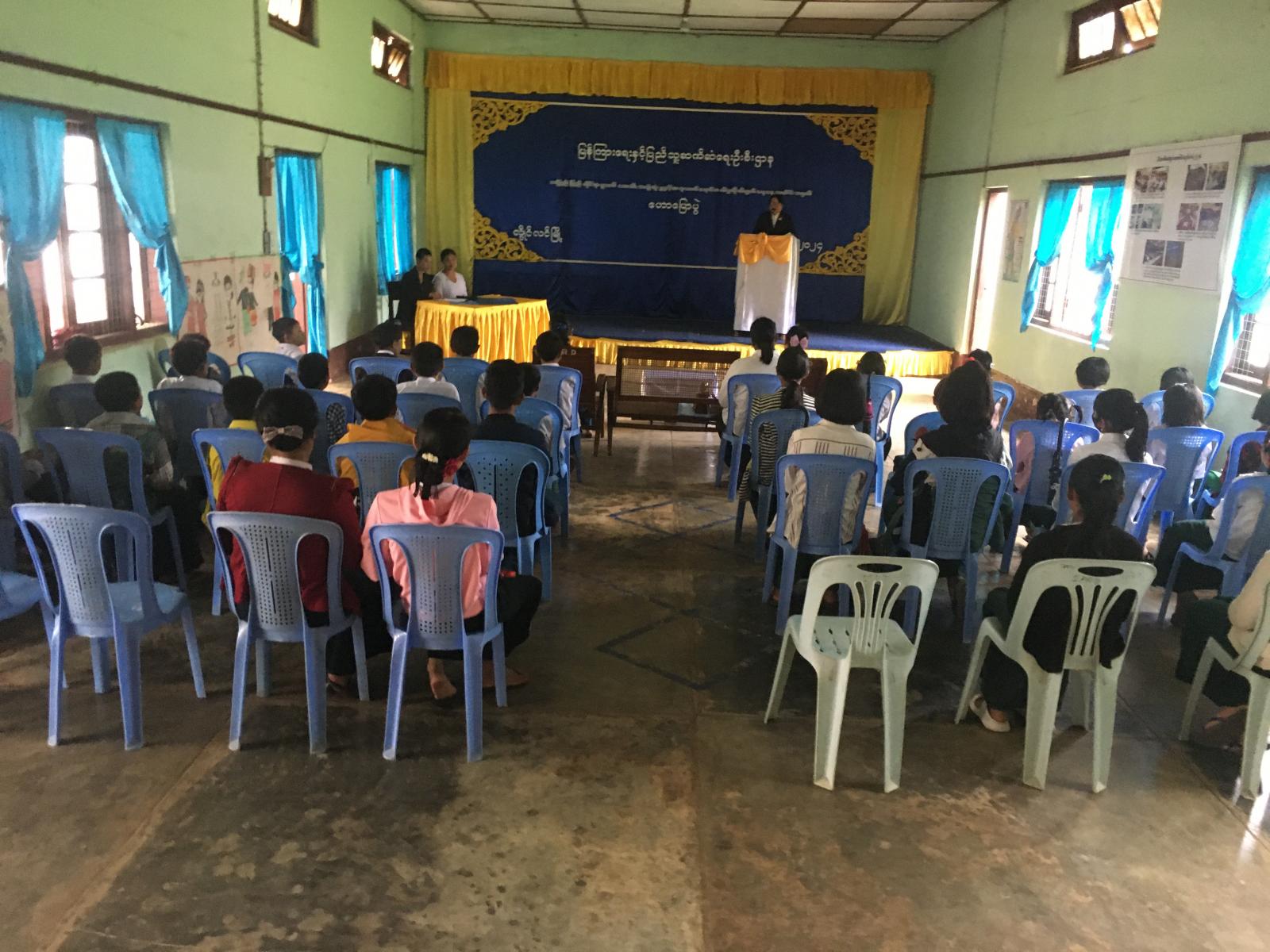 လွိုင်လင်မြို့၌ မူးယစ်ဆေးဝါးတိုက်ဖျက်ရေးနေ့အထိမ်းအမှတ် အကြို ဟောပြောပ