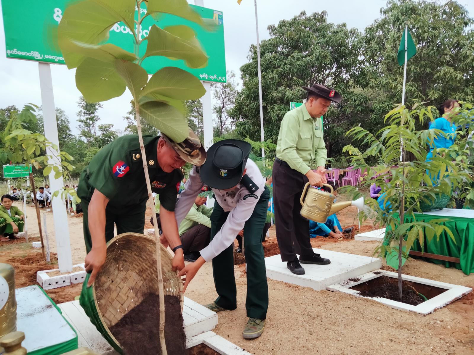 နတ်မောက်မြို့နယ်၌ ၂၀၂၄ ခုနှစ် မိုးရာသီသစ်ပင်စိုက်ပျိုးပွဲတော်ကျင်းပ
