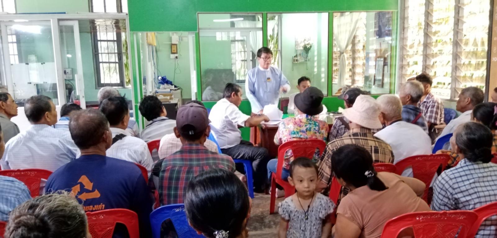 ကျိုက်မရောမြို့၌ မိုးရာသီစိုက်ပျိုးစရိတ်ချေးငွေများ အေးချမ်းစွာထုတ်ပေး