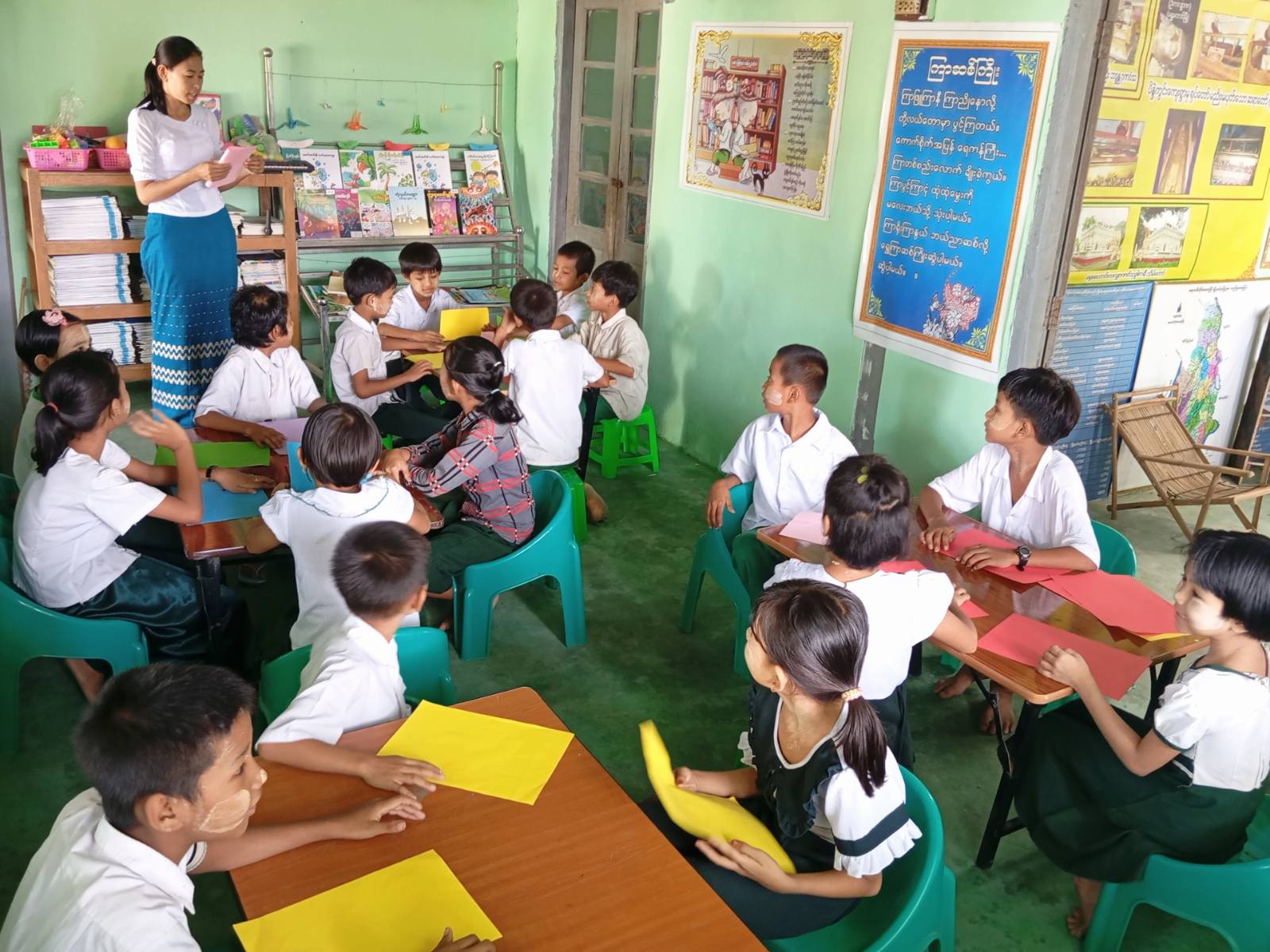 အင်္ဂပူမြို့ ပြန်ကြားရေးနှင့်ပြည့်သူ့ဆက်ဆံရေးဦးစီးဌာန၊ ကလေးစာဖတ်ခန်းတွင