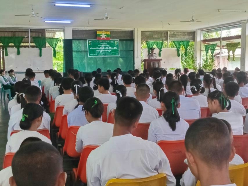 ဘုတ်ပြင်းမြို့နယ်၌ ပြည်သူလူထုပူးပေါင်းပါဝင်သော သစ်ပင်စိုက်ပျိုးခြင်းန