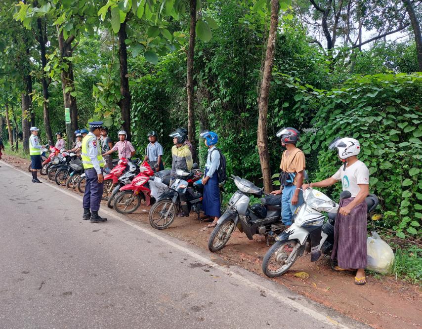 မှော်ဘီမြို့နယ်၌ ယာဉ်အန္တရာယ်ကင်းဝေးစေရေး ယာဉ်စည်းကမ်း၊ လမ်းစည်းကမ