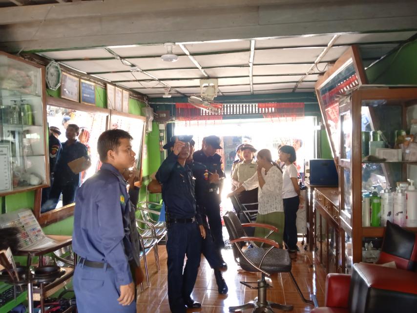 ကြံခင်းမြို့နယ် မြို့မဈေးနှင့်ဘက်ရဲဈေးတို့တွင် မီးဘေးလုံခ