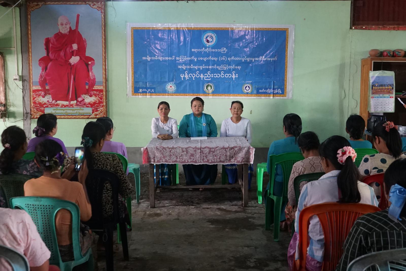 မော်လမြိုင်ကျွန်းမြို့နယ်၌ အမျိုးသမီးများအပေါ် အကြမ်းဖက်မှုပပျောက်ရေး ၁၆ ရက်တာလှုပ်ရှားမှု အမ