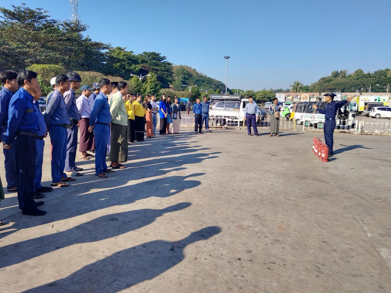 ဇမ္ဗူသီရိမြို့နယ်၊ မြို့မဈေး၌ မီးဘေးလုံခြုံရေးနှင့် မီးဘေးကြိုတင်ကာကွယ