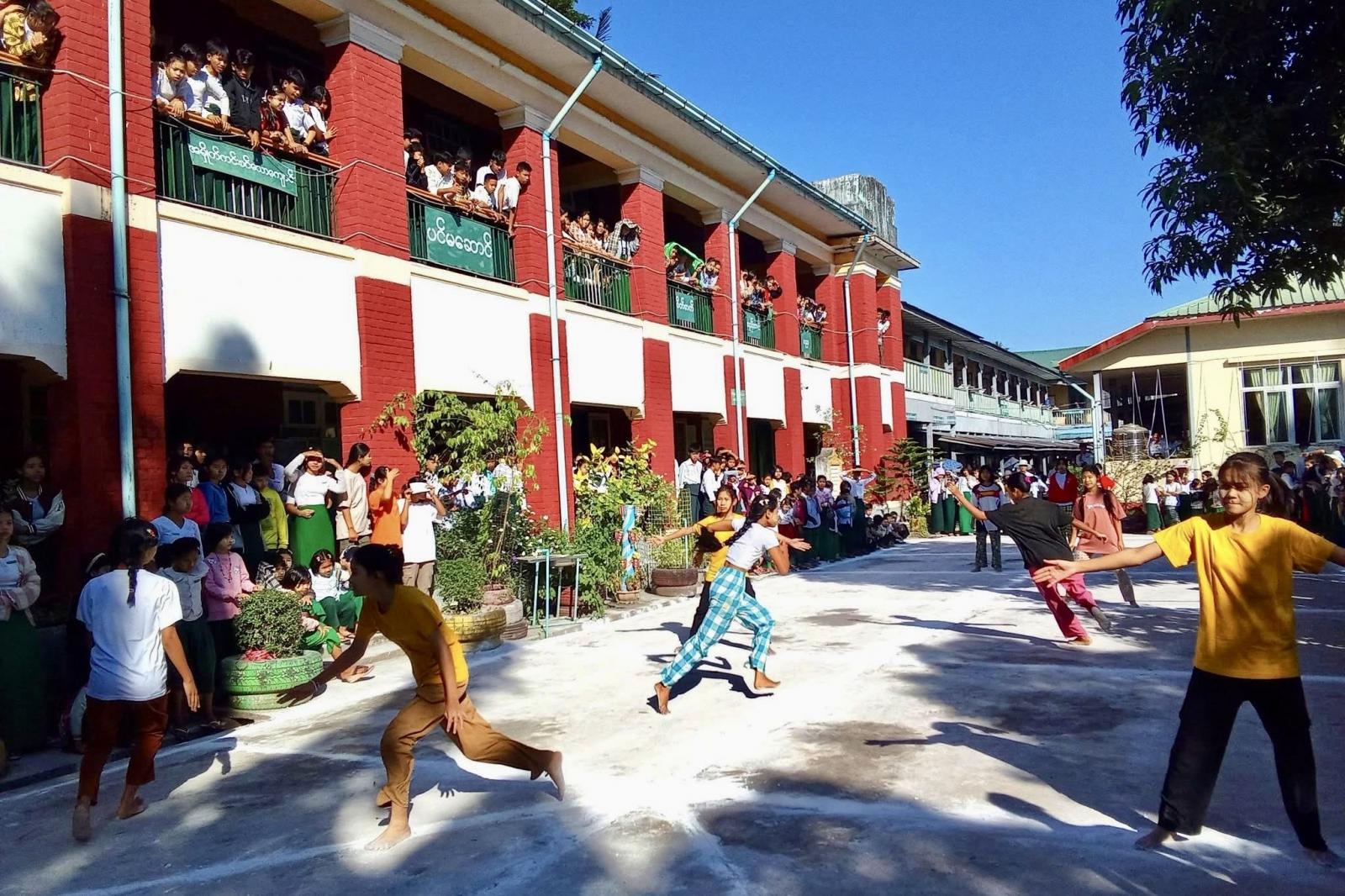ပဲခူးမြို့၊ အမှတ် ၂ အခြေခံပညာအထက်တန်းကျောင်း၌ ၇၇ နှစ်မြောက် လွတ်လပ