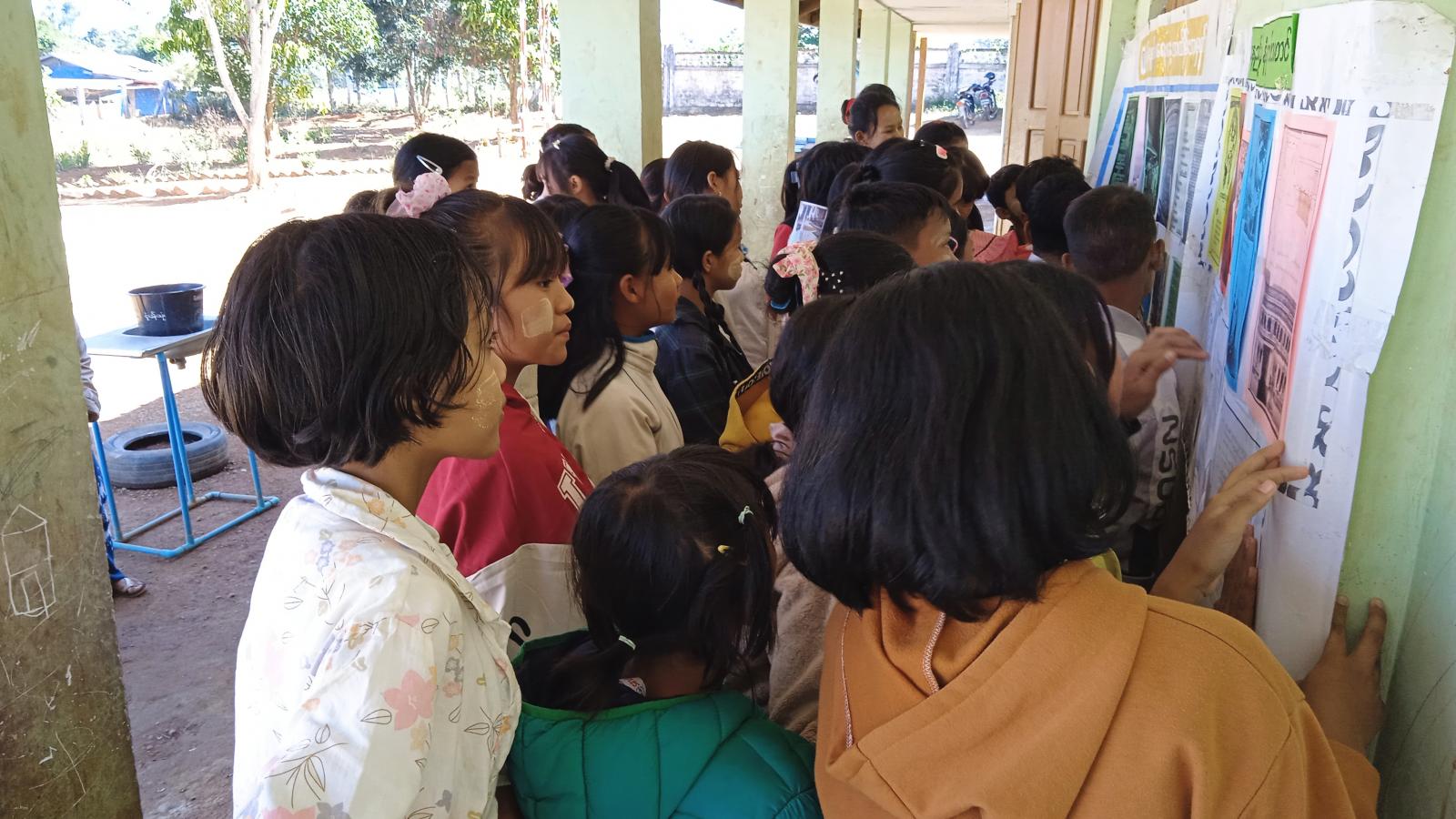 ခိုလမ်မြို့၊ အခြေခံပညာအလယ်တန်းကျောင်းခွဲ ဟိုင်းလိုက် ကျောင်းတွင် ၇၇ နှစ်မြောက် လွတ်လပ