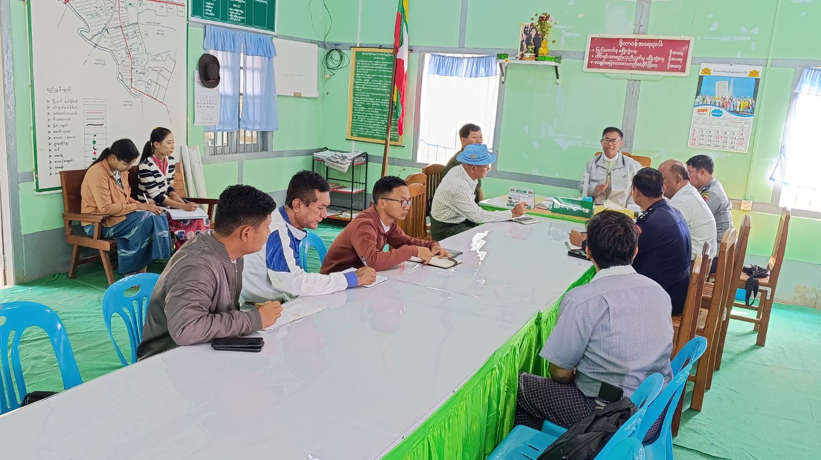 မြစ်သားမြို့နယ်တွင် ၂၀၂၄ ၂၀၂၅ ပညာသင်နှစ် တက္ကသိုလ်ဝင်တန်း စာမေးပွဲဆိုင်ရာ လုပ်ငန်းညှိနှိုင်းအစည