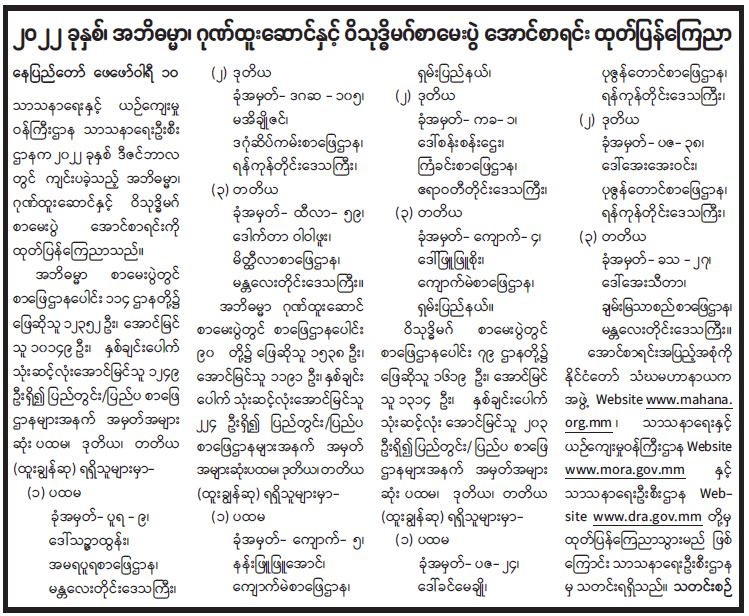 ၇၆ နှစ်မြောက် ပြည်ထောင်စုနေ့အထိမ်းအမှတ်အခမ်းအနားများအား တိုင်းဒေသကြီးန