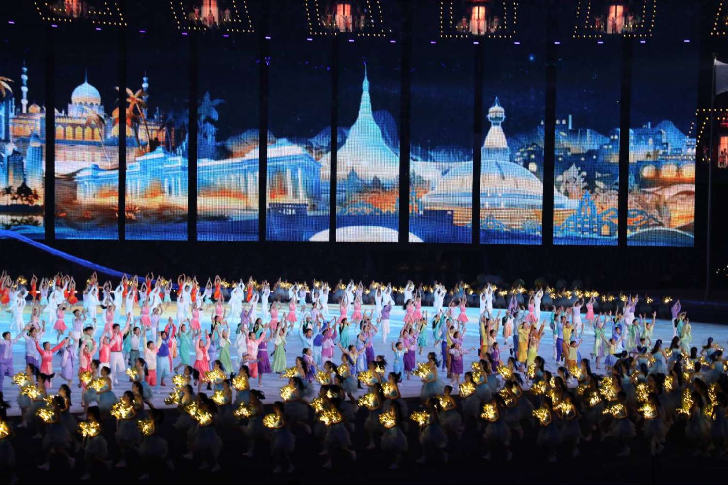 ၁၉ ကြိမ်မြောက် အာရှအားကစားပြိုင်ပွဲ ဖွင့်ပွဲအခမ်းအနားကျင်းပ ပြည်ထောင
